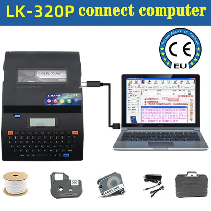 Cable Id Printer +can Connect Pc Electronic Lettering Machine Pvc Tube ...