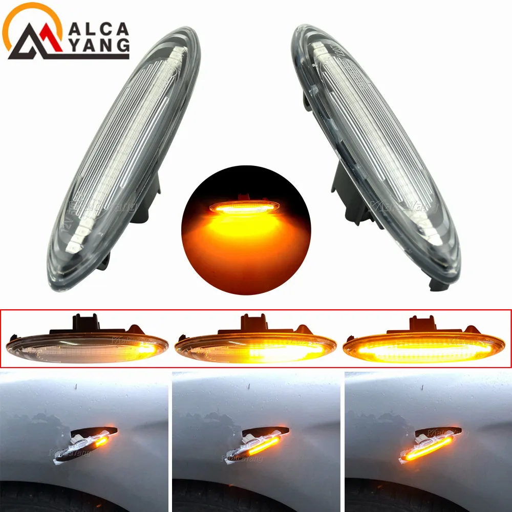 Luz led indicadora de seta lateral dinâmica, para toyota camry acv40 ...