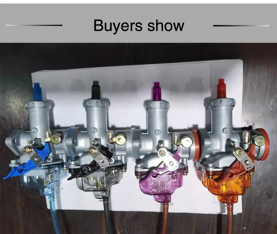 30mm Carb PZ30 Carburetor Power Jet with Nylon Float Bowl For 200cc 250cc Motocross Cable Choke ...