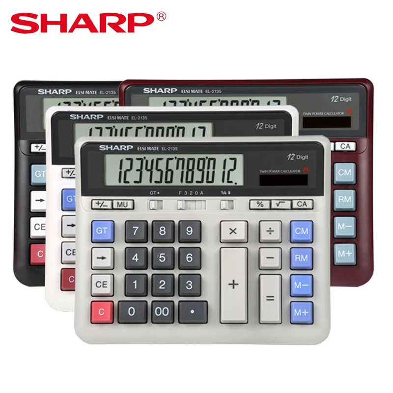 Sharp-EL-2135-Computer-Large-Button-Calculator-Bank-Financial ...