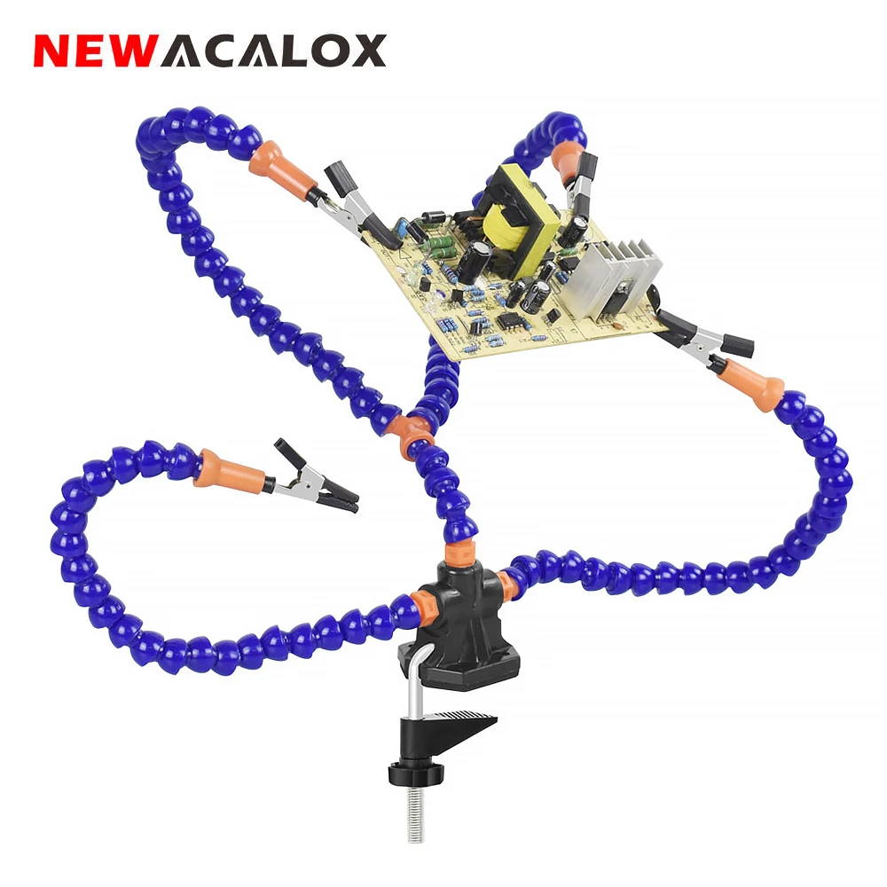 NEWACALOX Helping Hands Third Hand Soldering Tool PCB Holder Vise Table ...