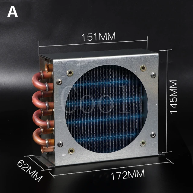 Refrigerator condenser radiator with fan small air-cooled cooling ...