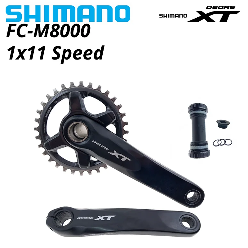 Shimano platos y bielas para bicicleta de montaña DEORE XT FC M8000 FC M8000, 1x11 velocidades ...