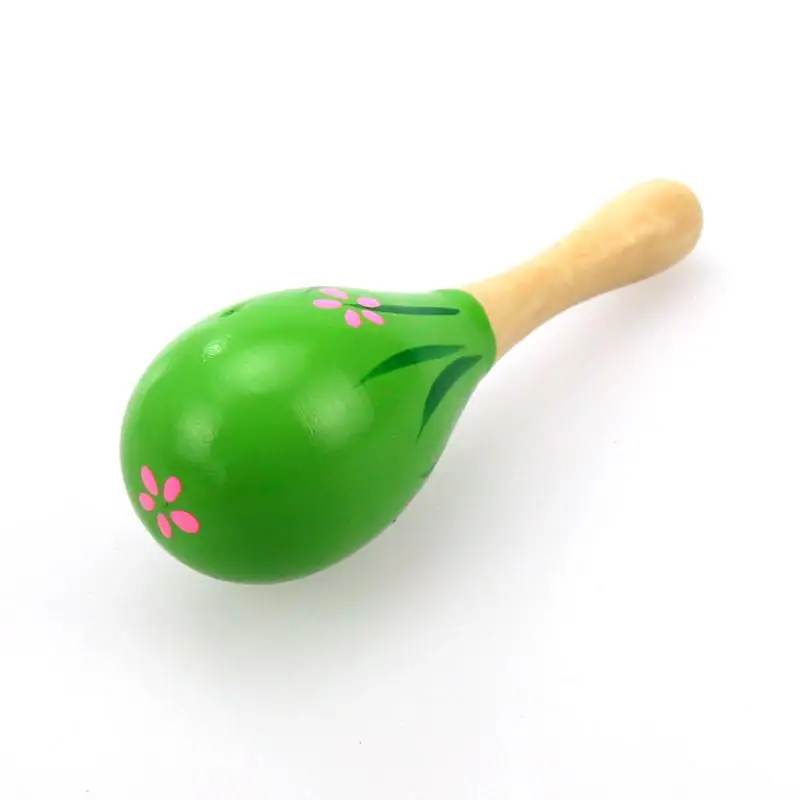 1pc Wooden Rattles Musical Instrument Baby Rattle Multicolor Sand ...