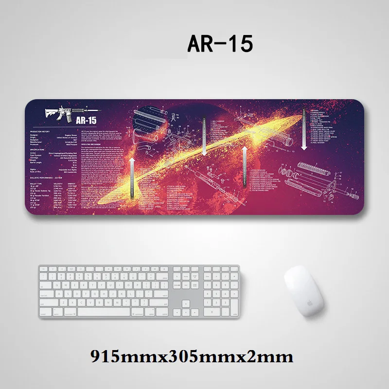 Tactical Mouse Pads Gun Cleaning Rubber Mat for AR15 AK47 Remington870 ...