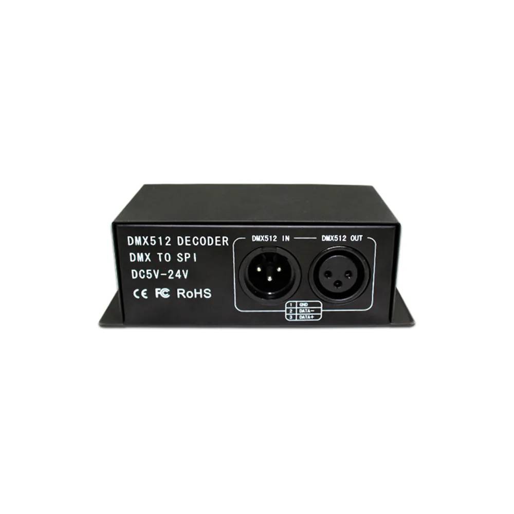 DMX512 Decoder SPI Controller DC 5V-24V DMX to SPI Converter for ...