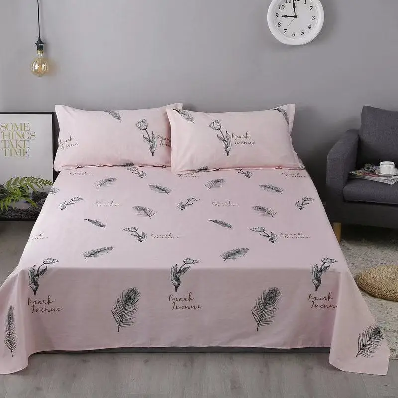 Drap Housse,Drap de lit Simple et élégant à fleurs, couverture de ...