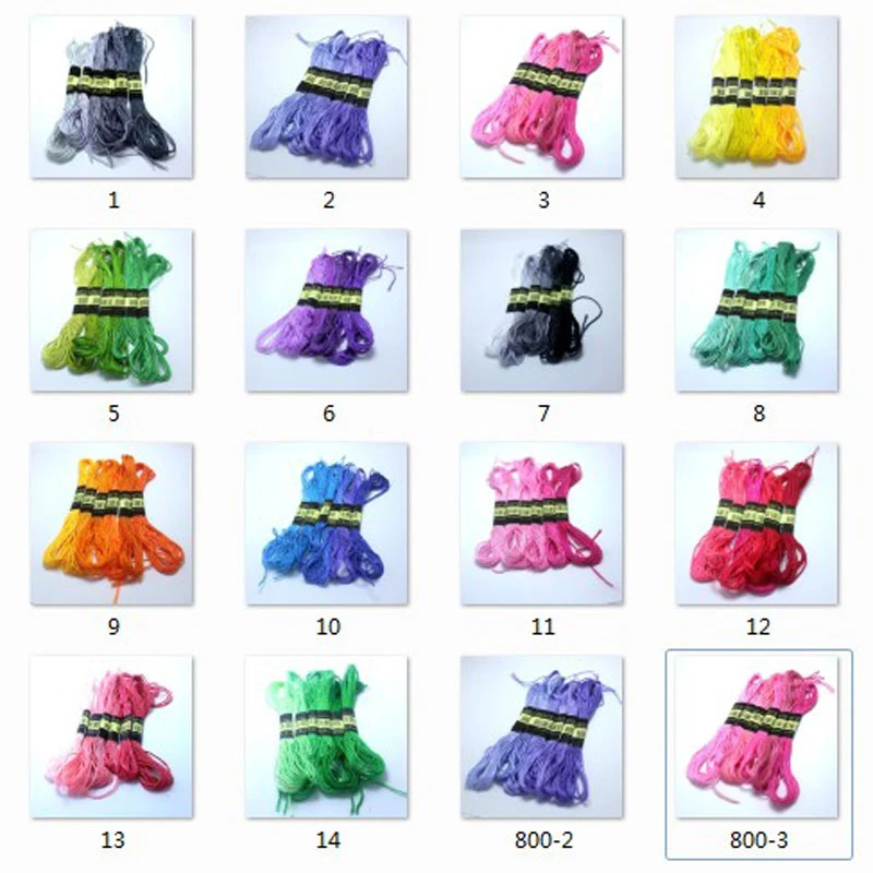 Threads Embroidery Color | Thread Embroidery Gradient | Cross Stitch ...