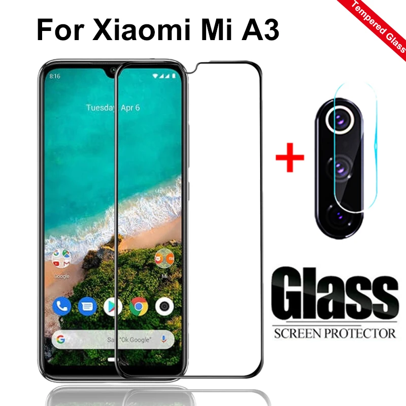 2-in-1-Camera-Tempered-Glass-for-Xiaomi-Mi-A3-Screen-Protector-for ...