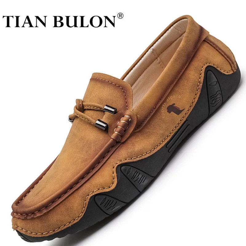 Genuine-Leather-Men-Shoes-Casual-Italian-Luxury-Brand-Mens-Loafers ...