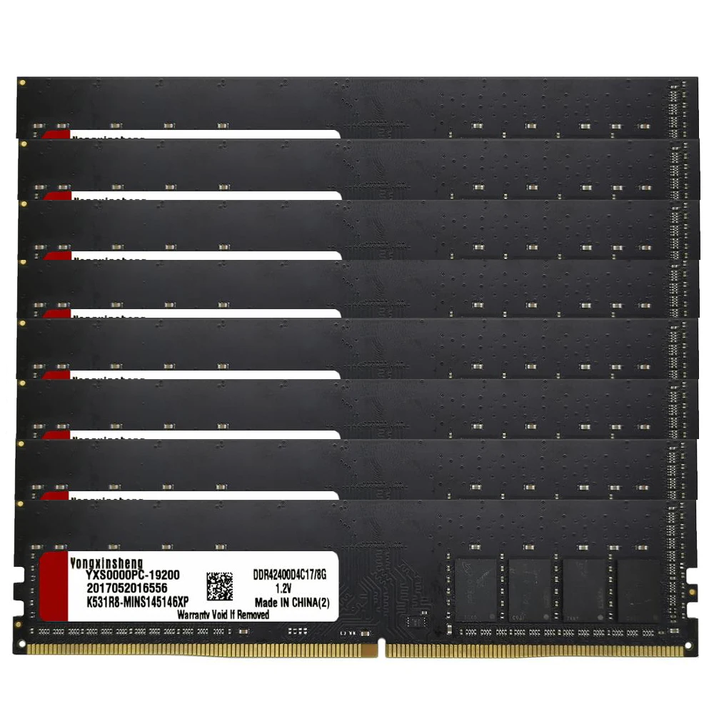 10 pcs set 4GB 8GB 16GB DDR4 RAM 2400MHZ 288 PIN Intel and AMD Desktop ...
