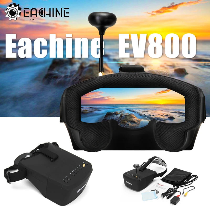 Eachine gafas FPV de 4 Pasos EV800, Monitor de pantalla de 5 pulgadas ...