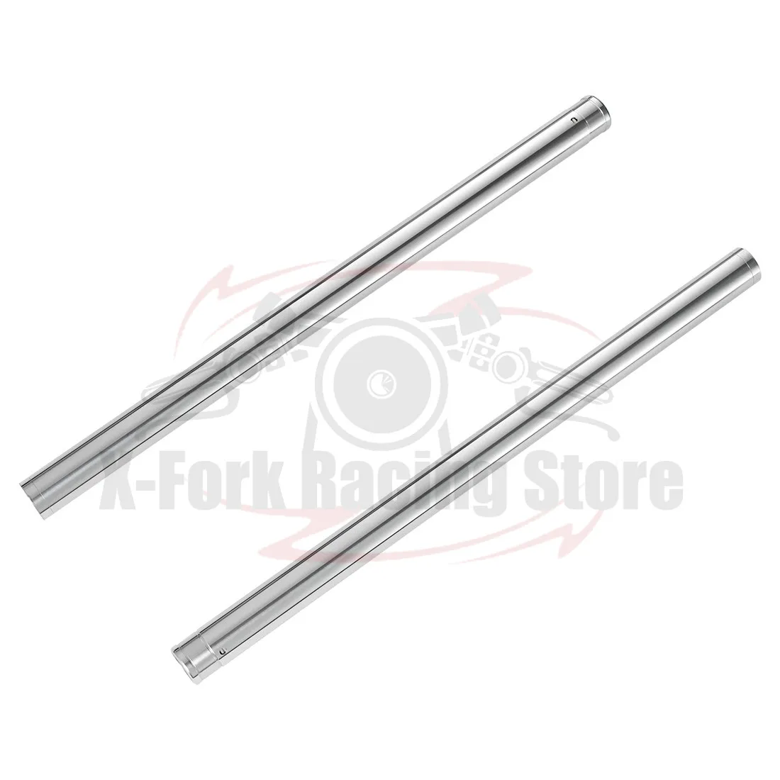 Front Fork Inner Tubes Shock Pipes Silver Pair For YAMAHA SRX600 3SX ...