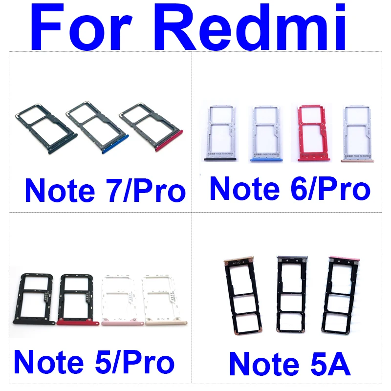 Sim-Card-Tray-Adapter-For-Xiaomi-Redmi-Note-5-5A-6-7-Pro-Sim-Card ...