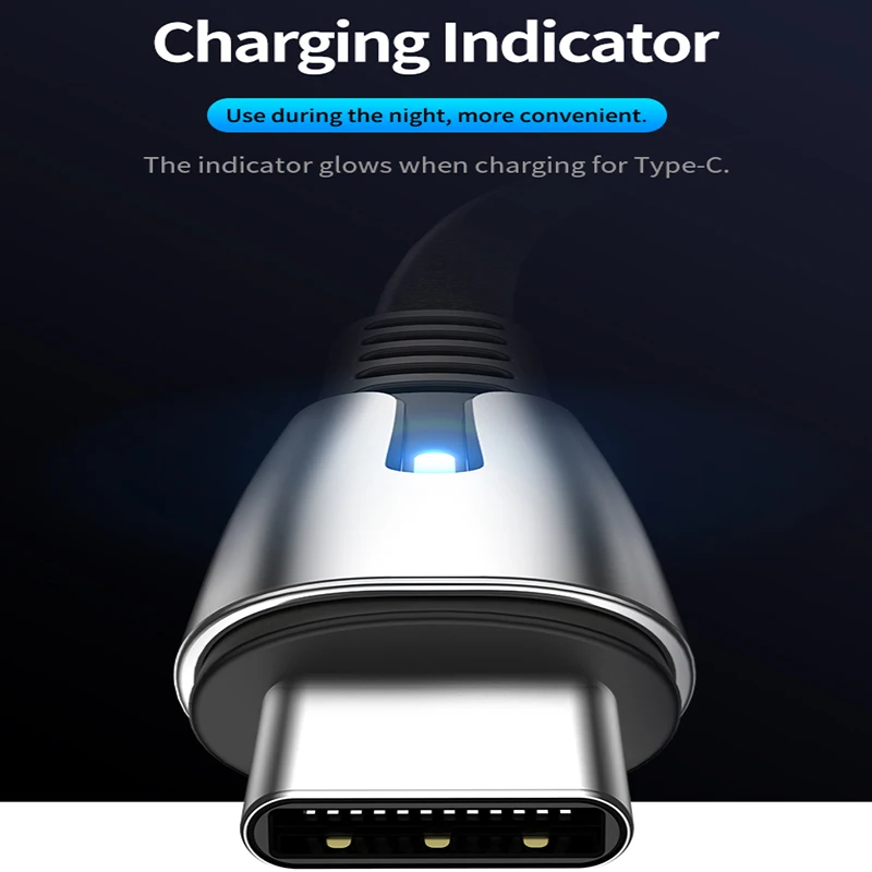 ROCK светодиодный светильник usb type C кабель для samsung Xiaomi Redmi ...