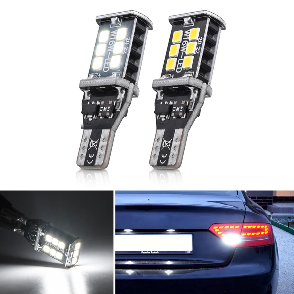 2x T15 W16w 921 955 Canbus Led Back-up Reversing Light Bulb For Audi A4 ...