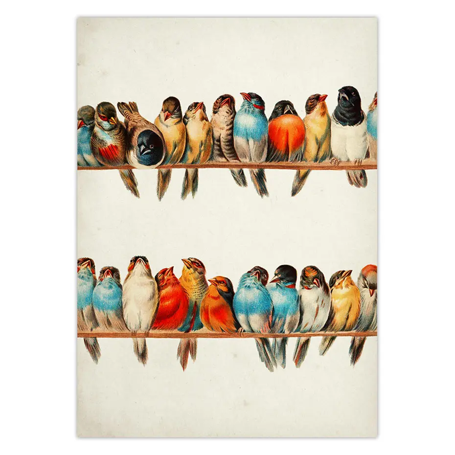 Vintage Bird Wall Art
