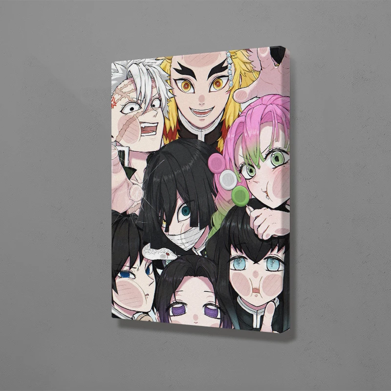Hashira Demon Slayer Kimetsu No Yaiba Anime Wall Art Canvas Decoration ...