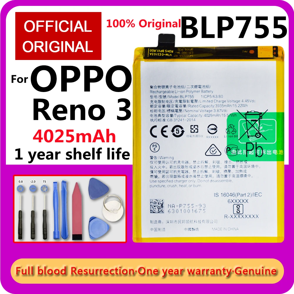 Original Battery BLP757 for Oppo Realme 6 RMX2001 6 6S 6i 6Pro RMX2061 ...