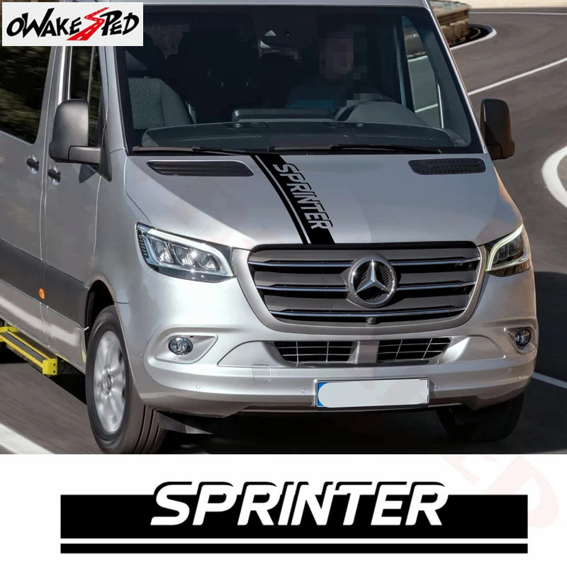 Car-Hood-Sticker-Bonnet-Stripes-Vinyl-Decal-For-Mercedes-Benz-Sprinter ...