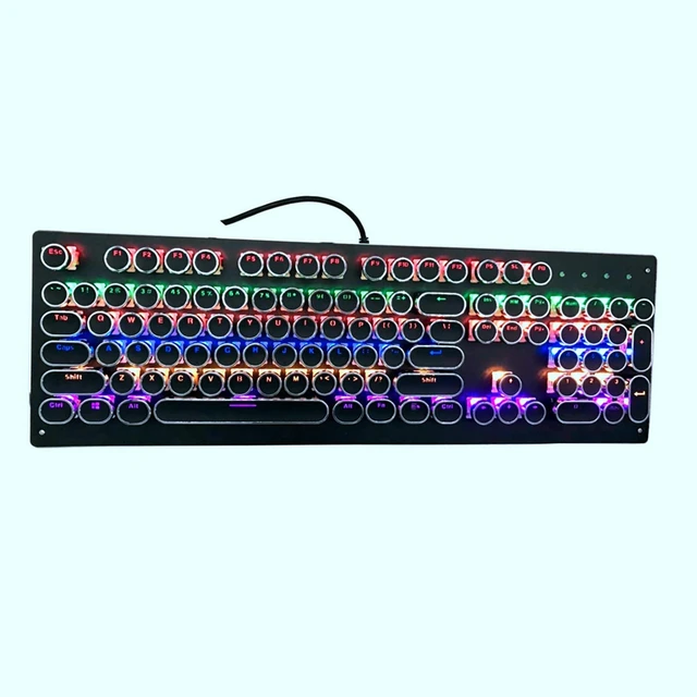 Redragon Typewriter Retro Keyboard Mechanical Switches Led, 49% OFF