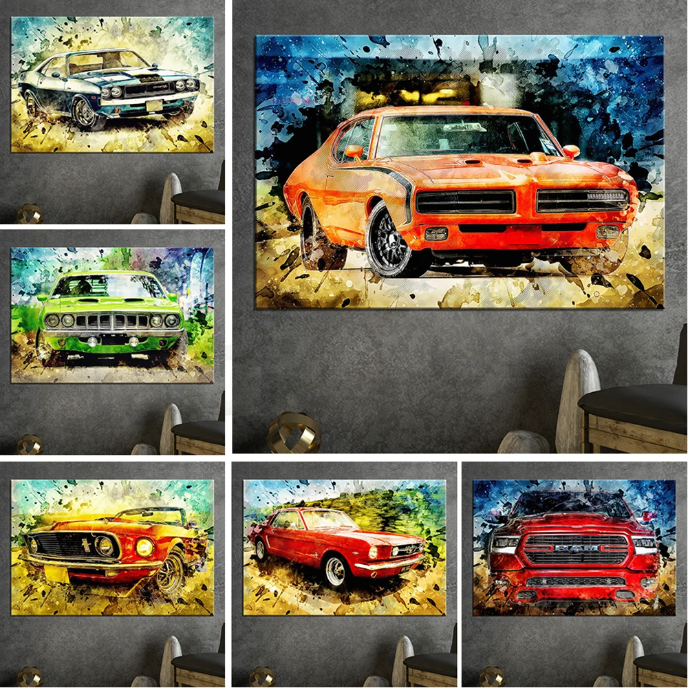 Classic Car Wall Decor