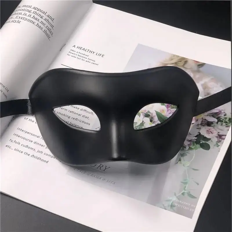 Plain Black Masquerade Masks