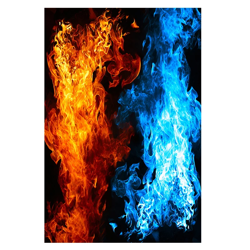 Abstract-Fire-And-Water-Painting-HD-Prints-And-Posters-On-Canvas-Garden ...