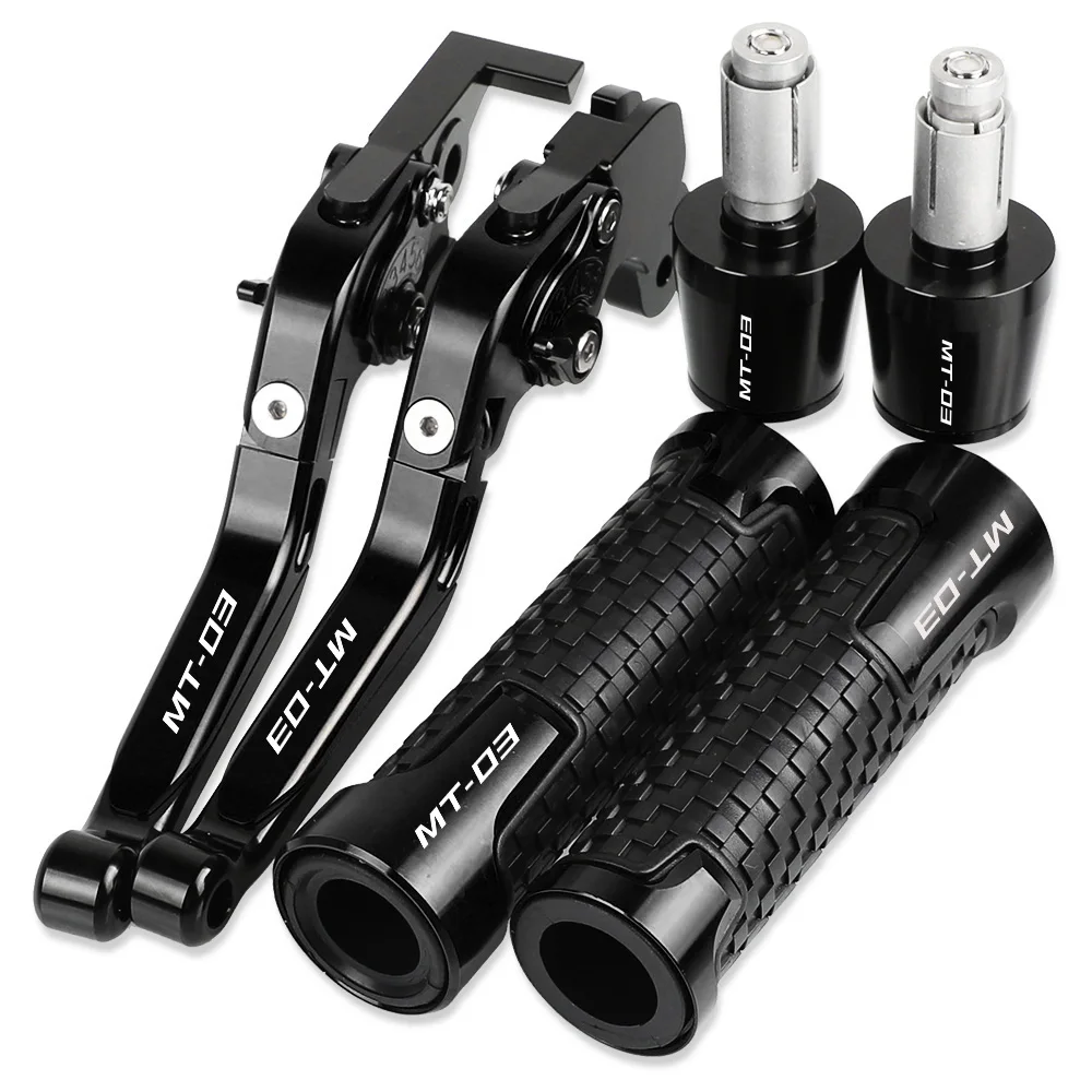 Mt 03 Motorcycle Aluminum Adjustable Brake Clutch Levers Handlebar Hand ...