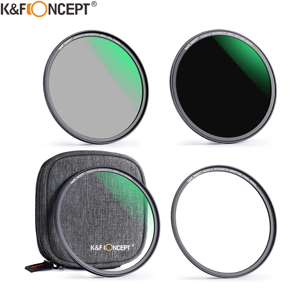 K&F Concept Magnetic Filter Kit ND1000 MC UV CPL Ultra Slim filter ...