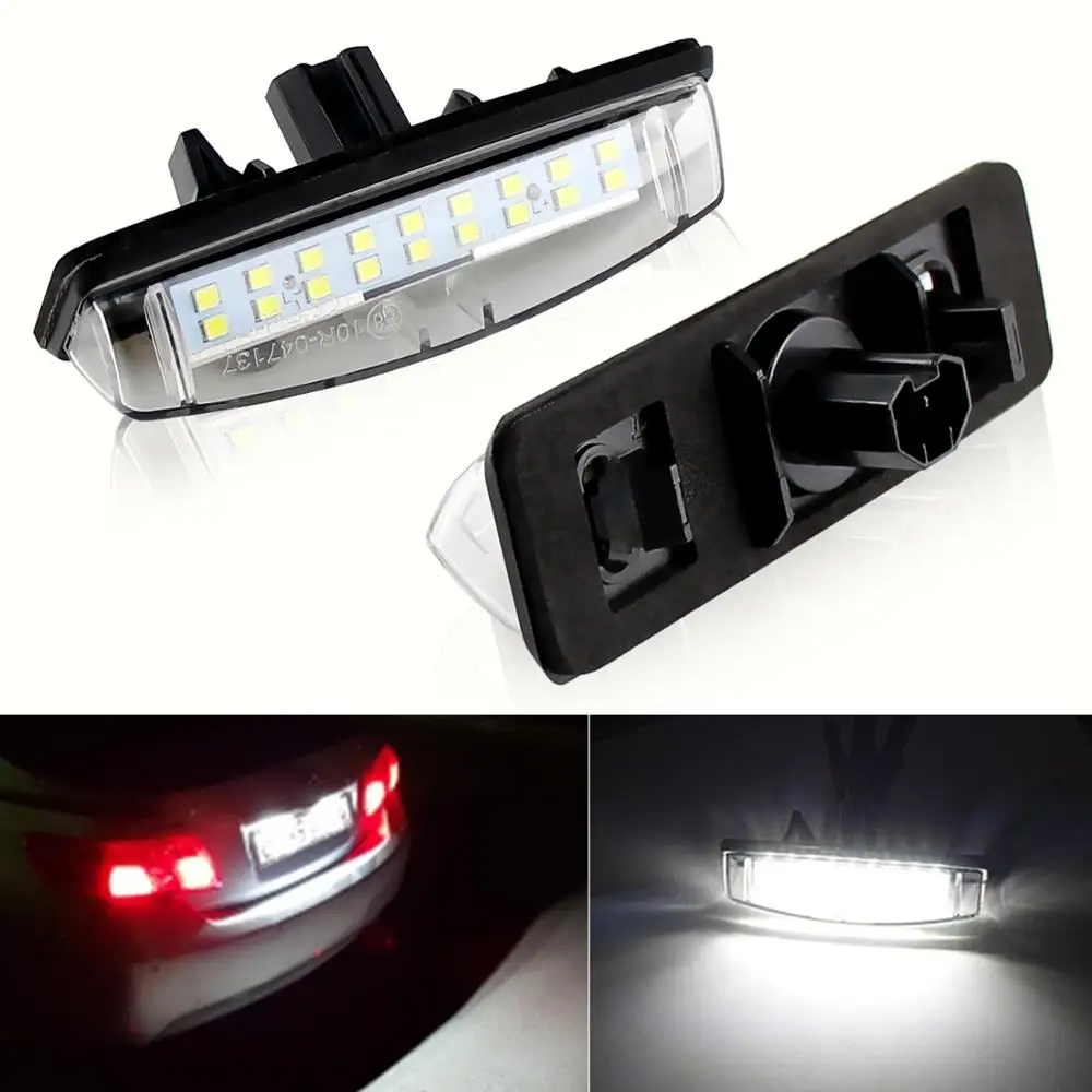 2Pcs-CanBus-LED-License-Plate-Lights-for-Toyota-Camry-Aurion-Avensis ...