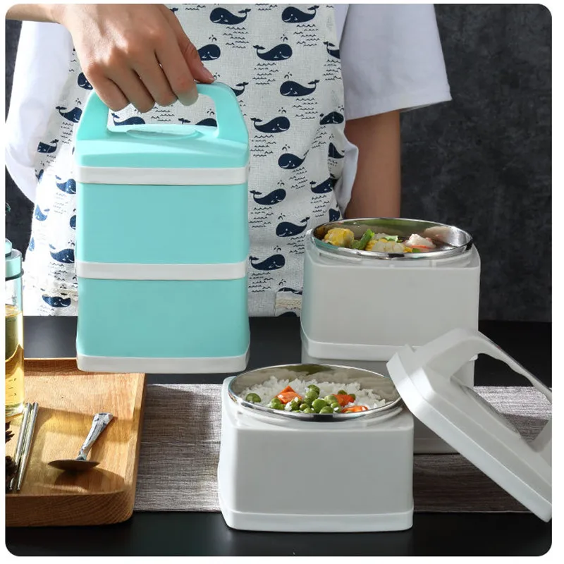 Rubik's Cube Shape Stainless Steel Large-capacity Lunch Box For Adult ...