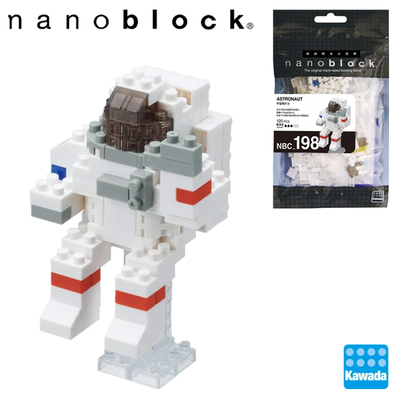 Nanoblock Astronaut Mini Collection Series Nbc 198 Assemble Insert ...