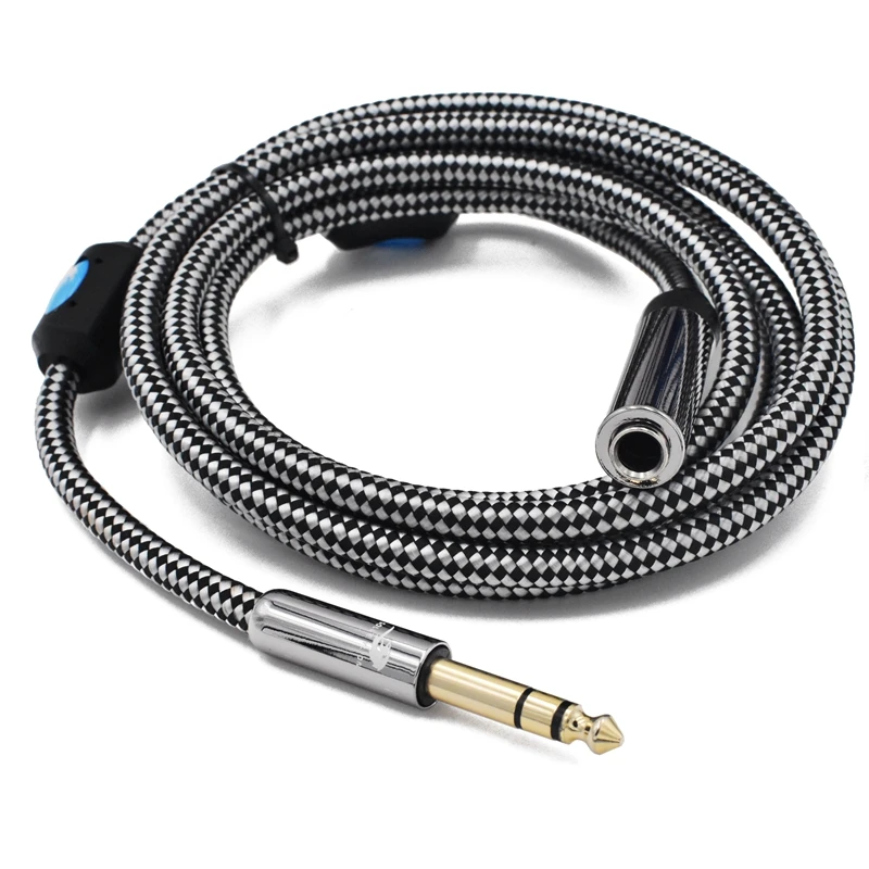 Audiophile Stereo 6.35mm Extension Audio Cable 1/4" TRS Jack Male to ...
