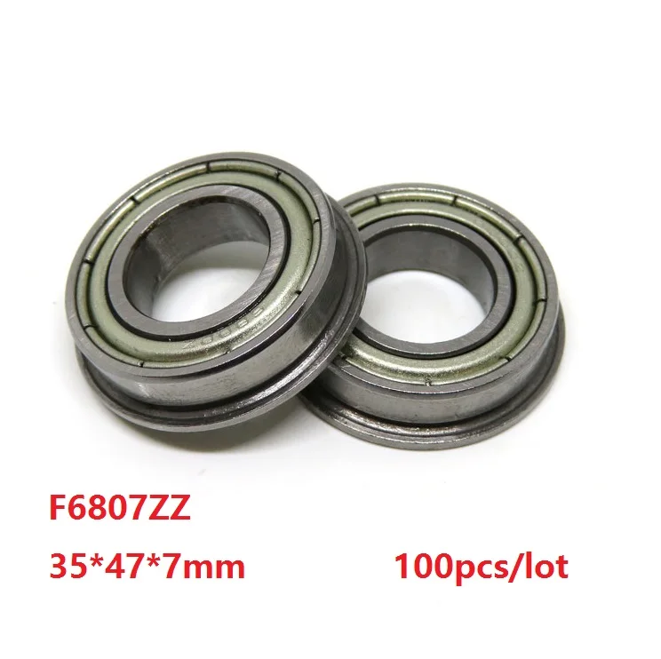 100pcs-lot-F6807ZZ-F6807-ZZ-Double-metal-cover-35-47-7mm-Flange-Ball ...