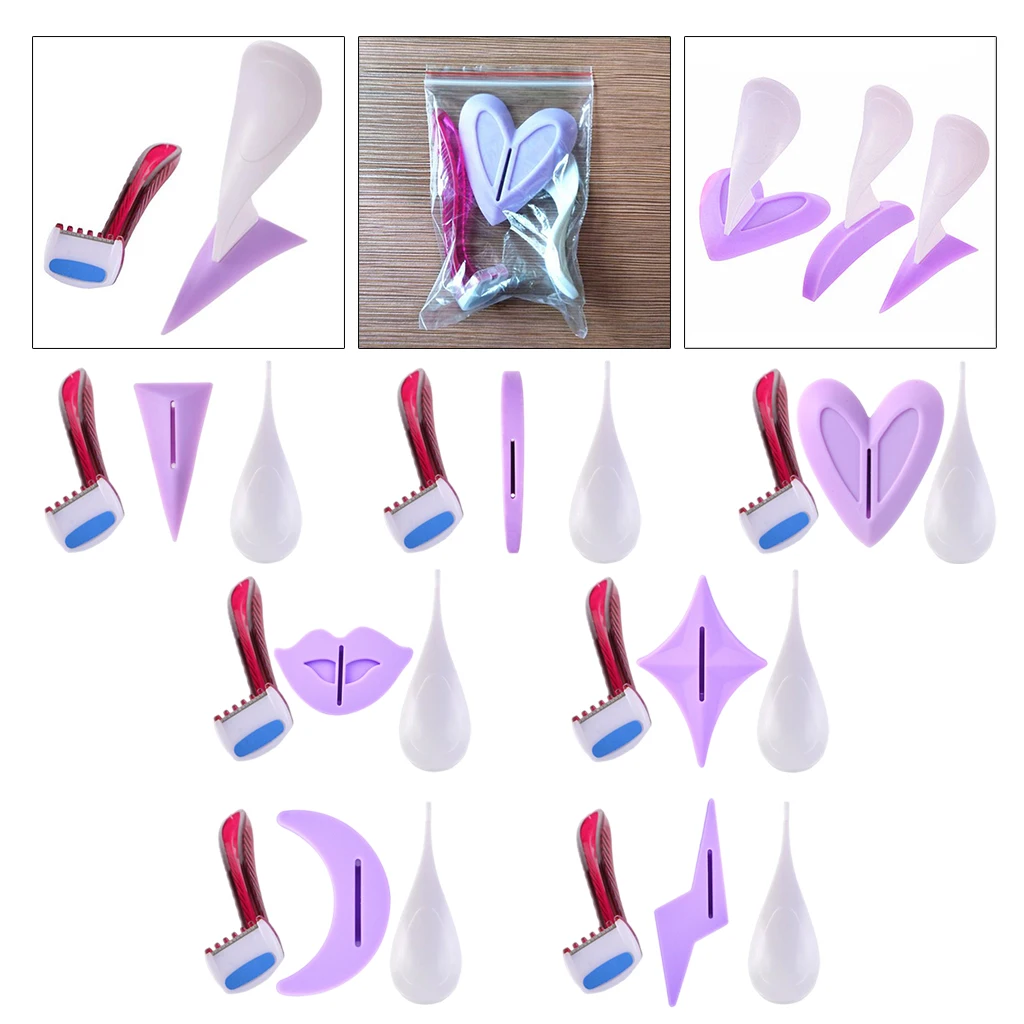 Portable Shaving Bikini Razor Set Trim with Precision Shaping Tool ...