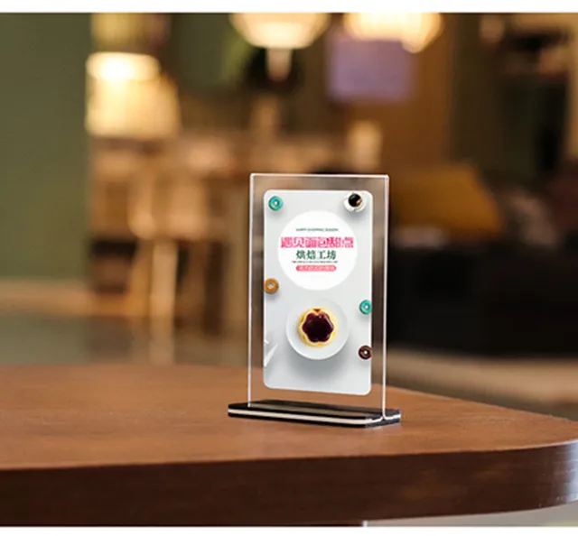 A6 Clear Plastic Acrylic Table Menu Stand Card Display, Upright Ad ...