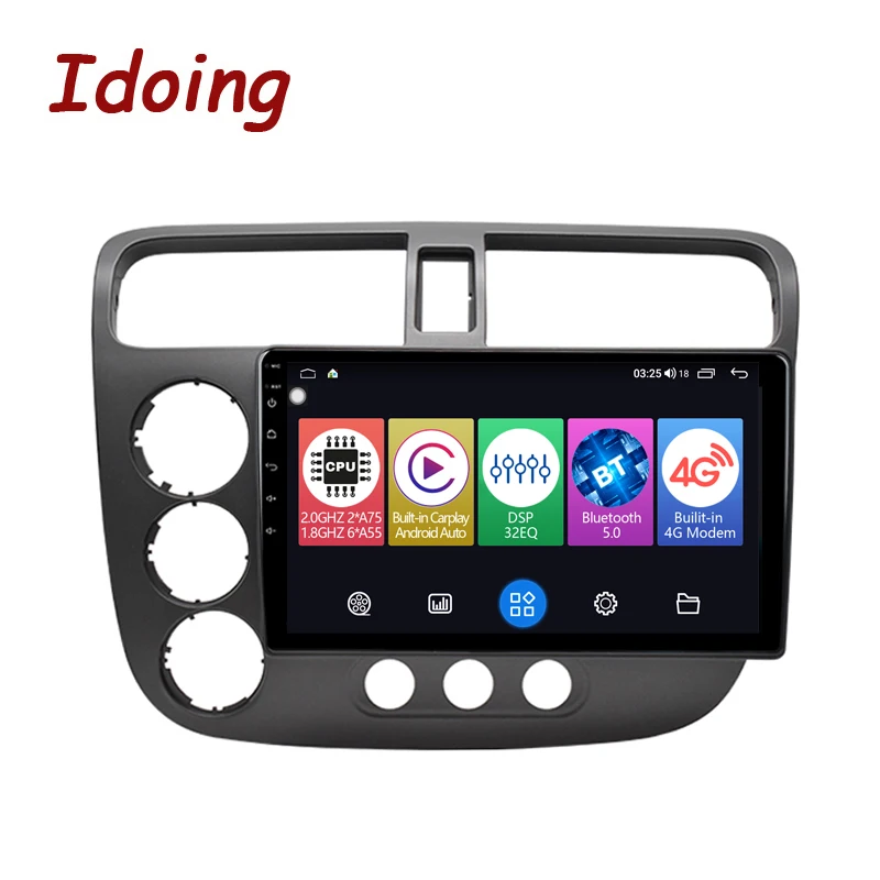 Idoing-9-Car-Stereo-Radio-Player-GPS-Navigation-For-Honda-Civic-IX-7 ...