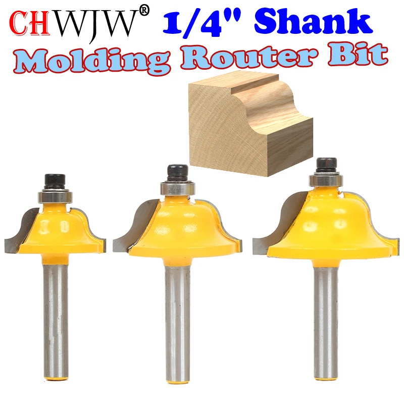 1pc 1/4" Shank High Quality Roman Ogee Edging and Molding Router Bit ...