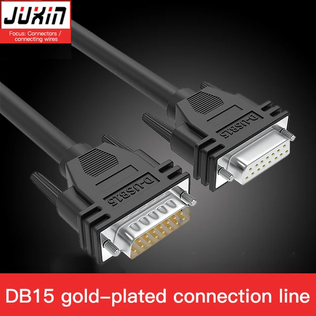 Industrial-grade DB15 cable Male to male to female to female 15-pin ...