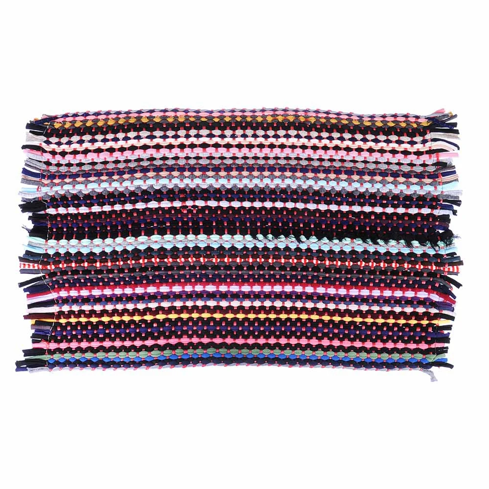 Economy braided rug, polyester, 35x55cm, multicolored Home and kitchen ...