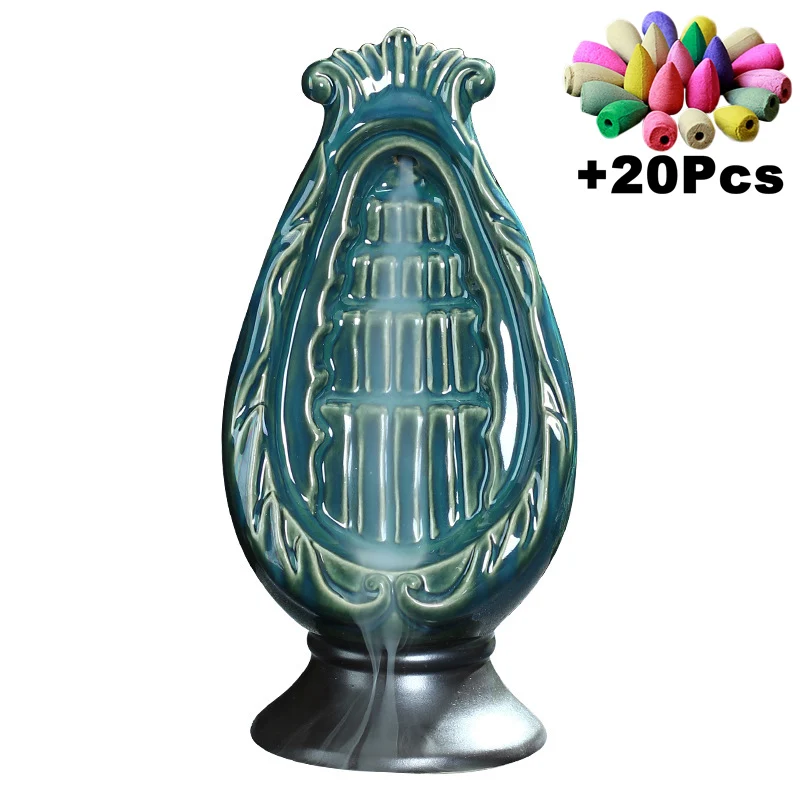 Fambe Waterfall Burner Ceramic Incense Holder Hand Made Ceramic ...