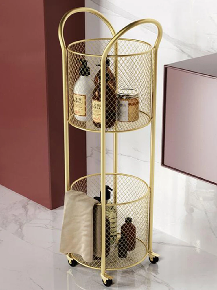 Gold Bathroom Storage Baskets – Rispa