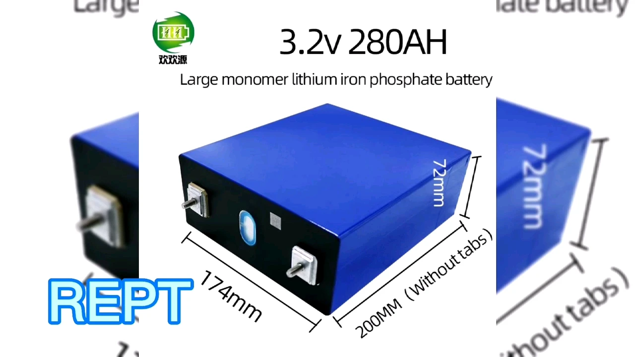 REPT-Prismatic-rechargeable-Lithium-LiFePO4-Battery-Cell-3-2V-280Ah ...