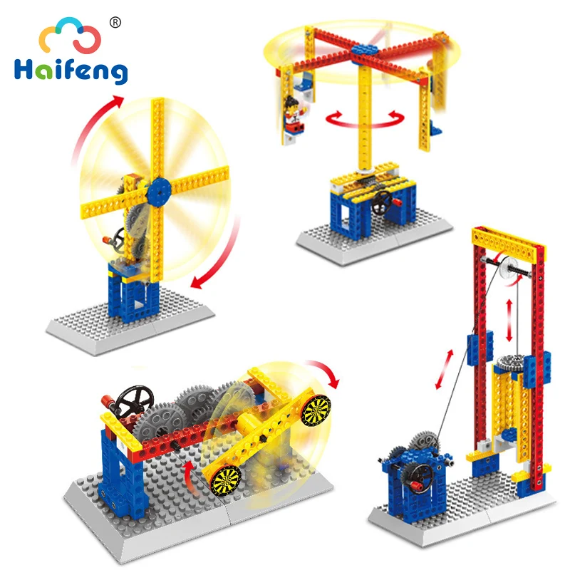Mechanical Technol Model STEM Building Blocks Brick Engineering Gear ...