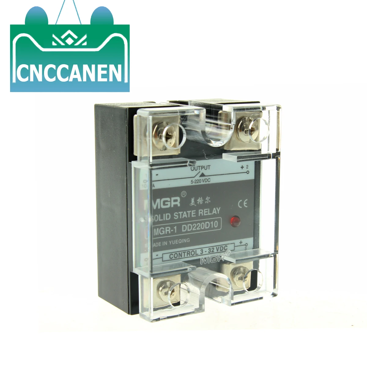 DC DC de estado sólido monofásico, relé SSR 10A 3 32V DC 5 220V DC con cubierta de plástico, MGR ...