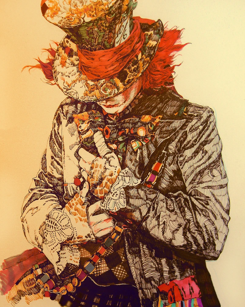 Anime Mad Hatter Drawing