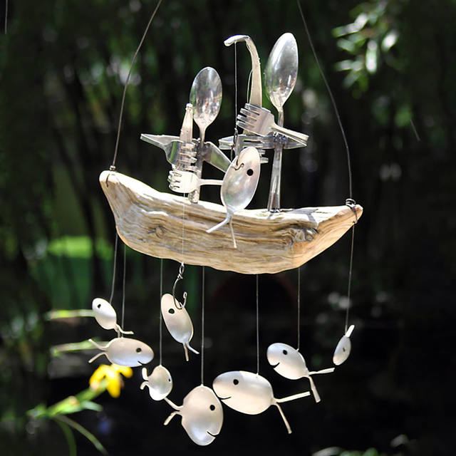 Spoon Fisherman Wind Chime | asghedom.com