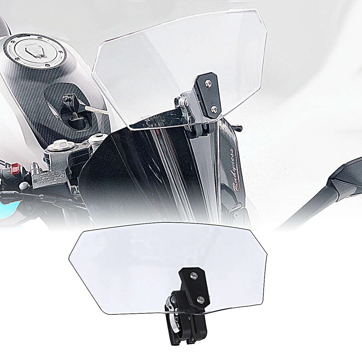 Airflow-Adjustable-Windscreen-Wind-Deflector-Universal-Motorcycle ...