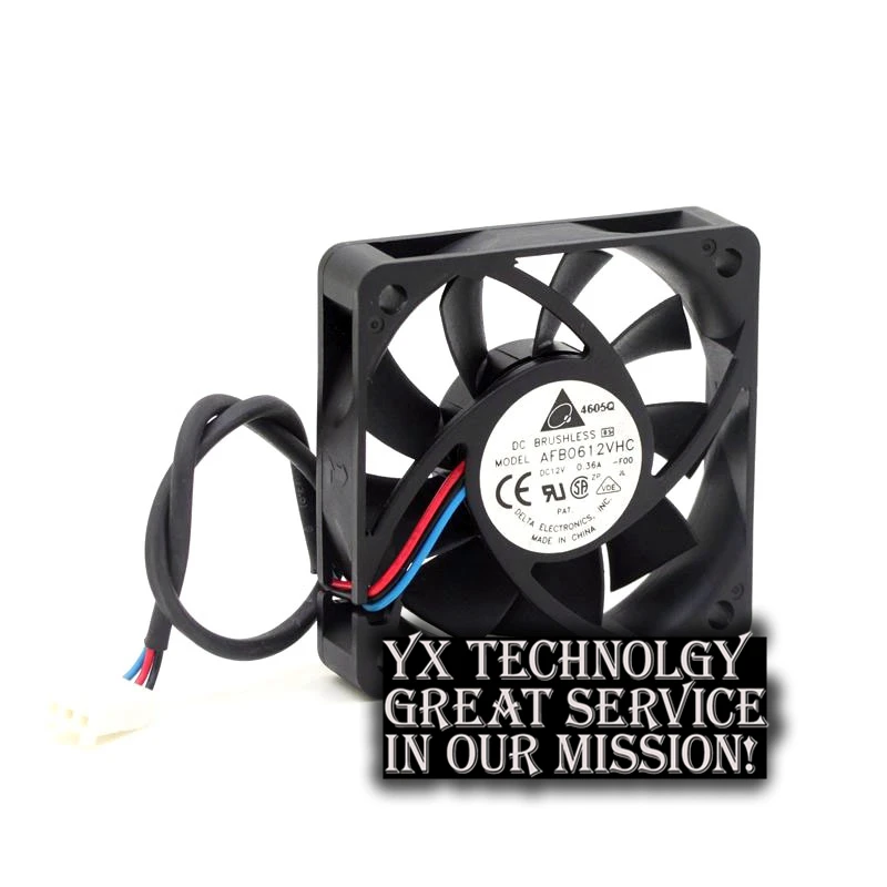 For Delta 60*60*15mm Afb0612vhc 6015 12v 0.36a 60mm Three-speed Cooling ...